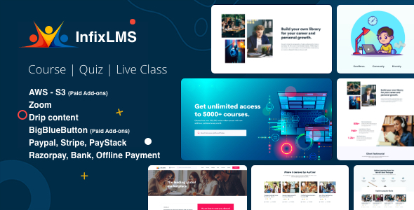 InfixLMS - learning management system website